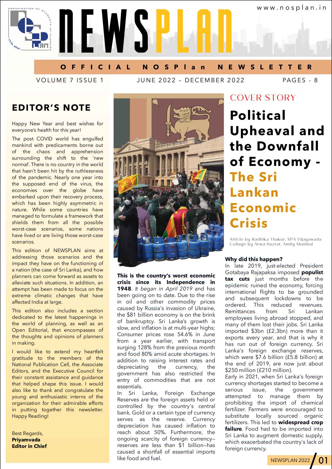 News Letters – NOSPlan
